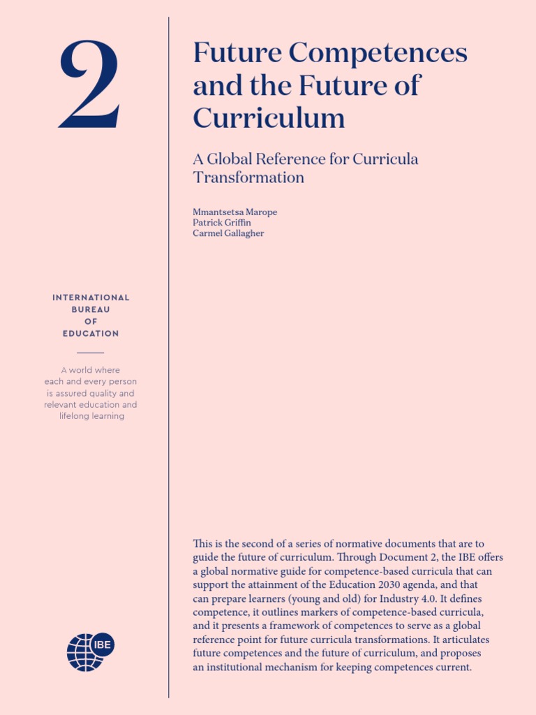 Future Competences and The Future of Curriculum | PDF | Curriculum | Change