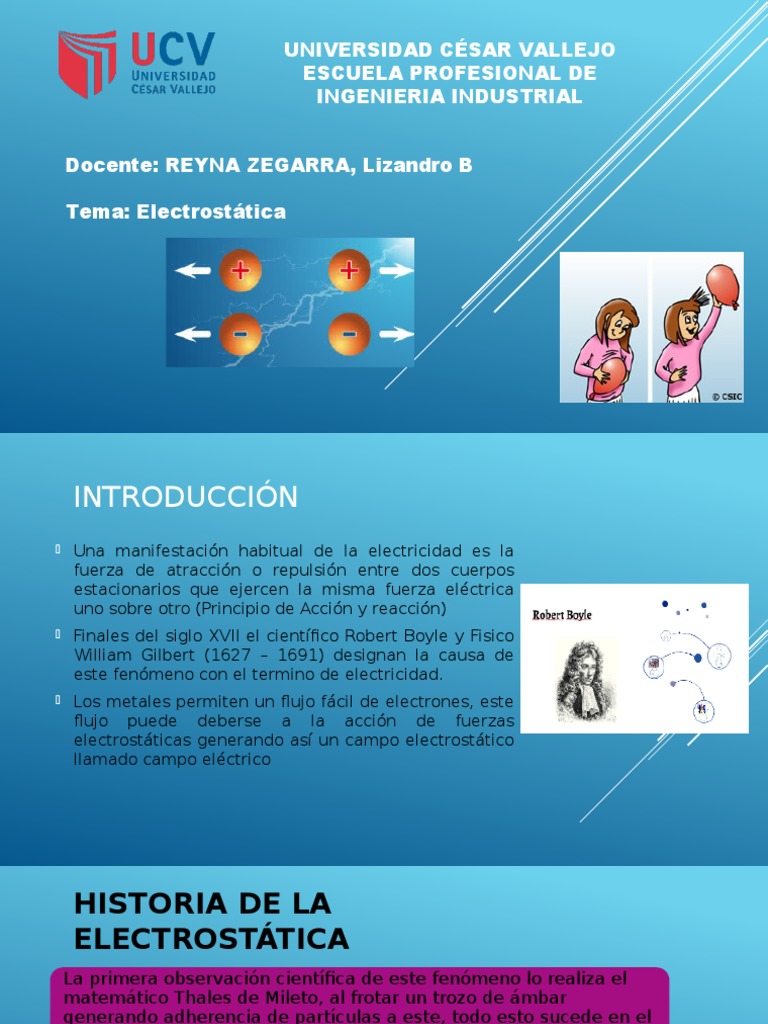 Introducción a la Electrostática | PDF | Electrostática | Carga eléctrica