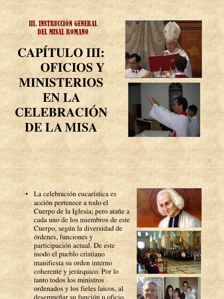 Ministerios de Misa | PDF | Misa (liturgia) | Liturgia Catolica