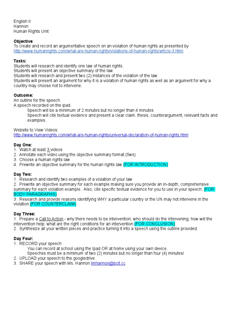 Human Rights Final Project | PDF | Human Rights | Cognition