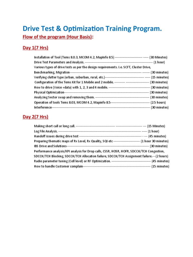 Drive Testing with Tems Kit Training | PDF | Computers | Technology ...