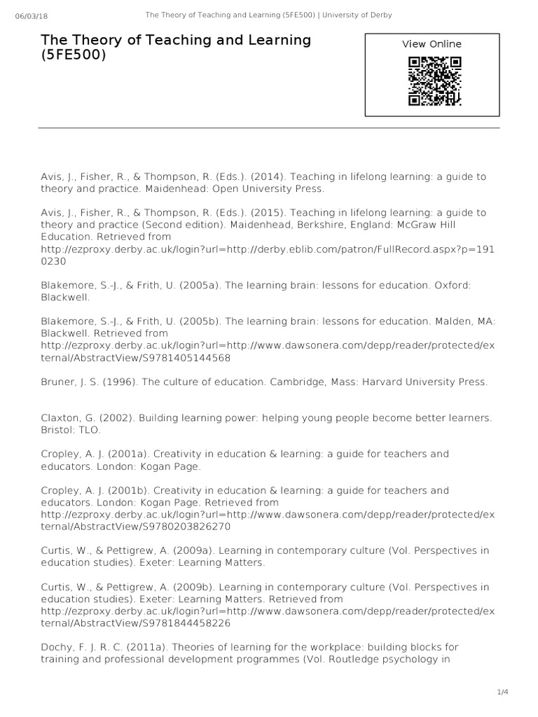 Contemporary Learning Theories Overview | PDF | Psychology | Clinical ...