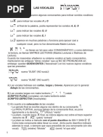 Vocales Hebreo - Español PDF | PDF
