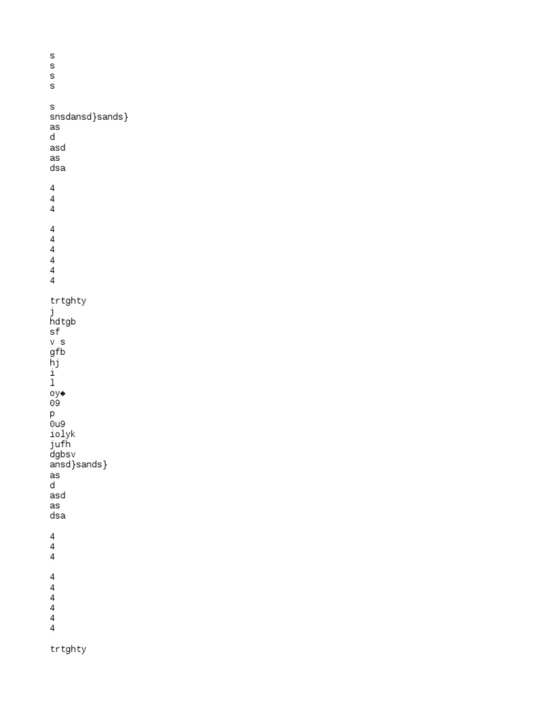 Random Text Document | PDF