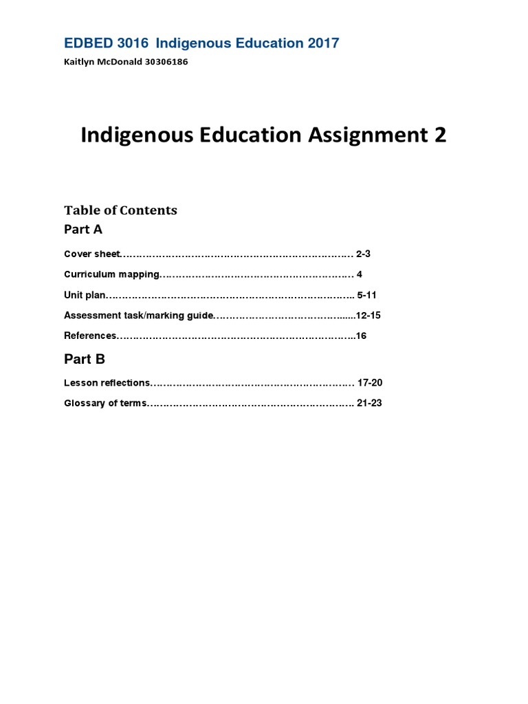 10 Week Unit Plan | Download Free PDF | Indigenous Australians | Australia