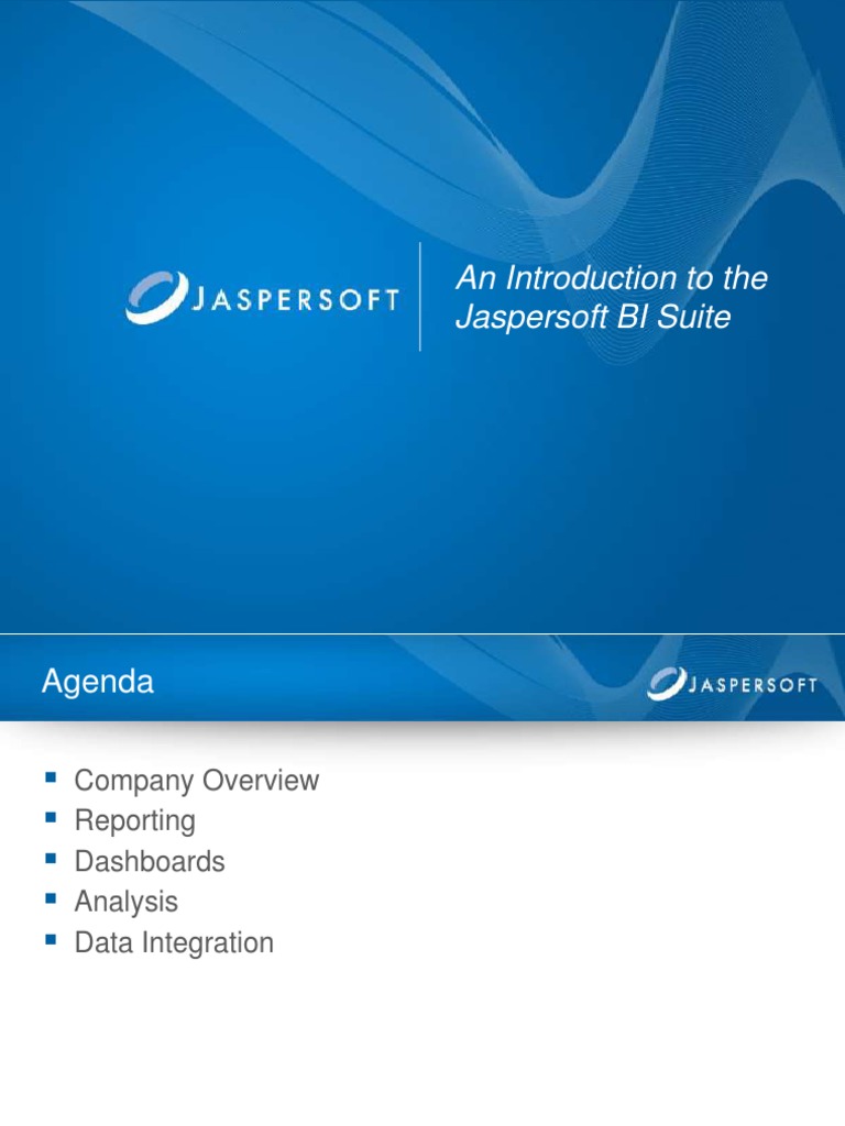 An Introduction To The Jaspersoft BI Suite | PDF | Information Science | Information Management