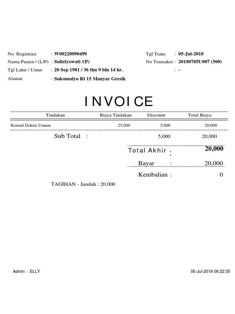 Invoice: Sub Total | PDF