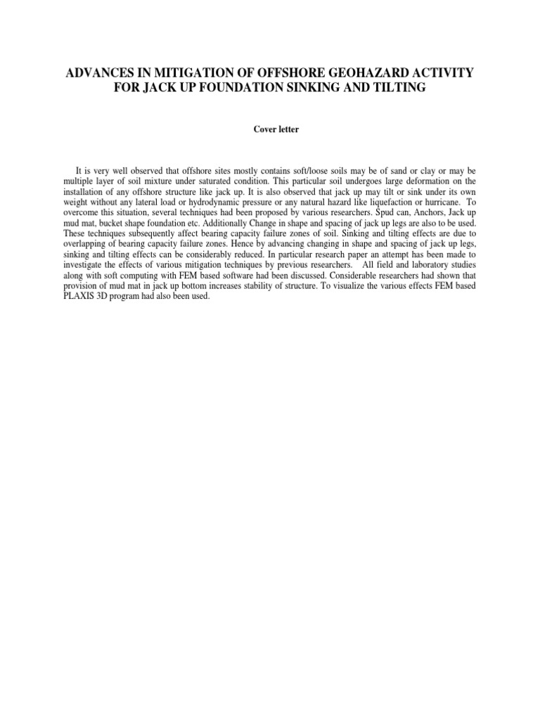 Cover Letter Elsevier | PDF