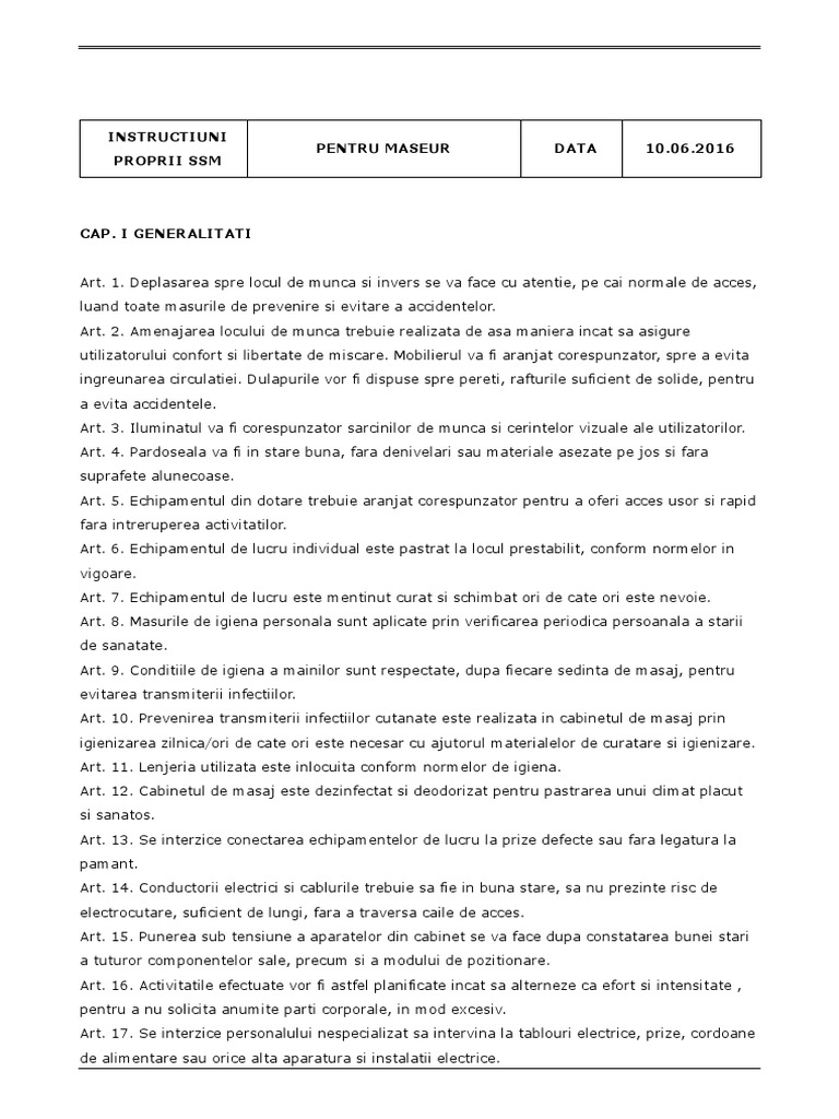 Ipssm - Pentru Maseur | PDF