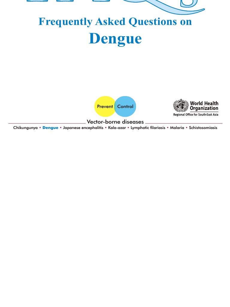 Dengue: Frequently Asked Questions On | Download Free PDF ...