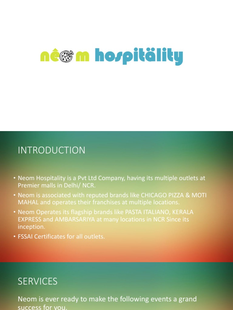 Neom Hospitality Presentation | PDF