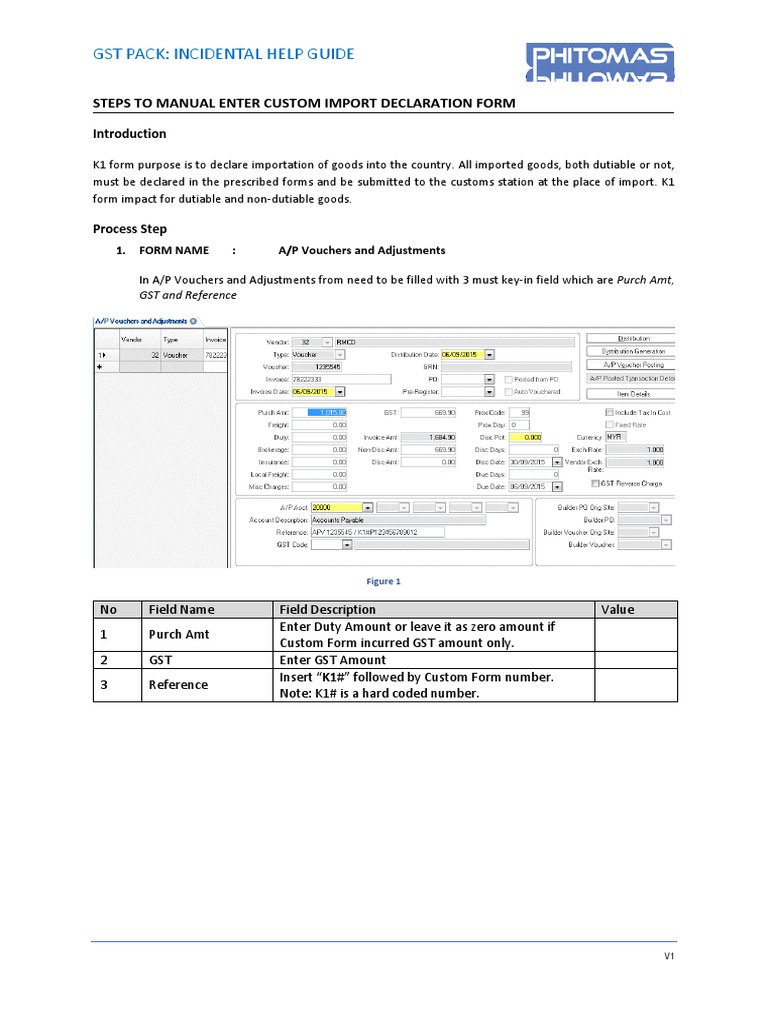 Step To Manual Enter k1 Form | PDF