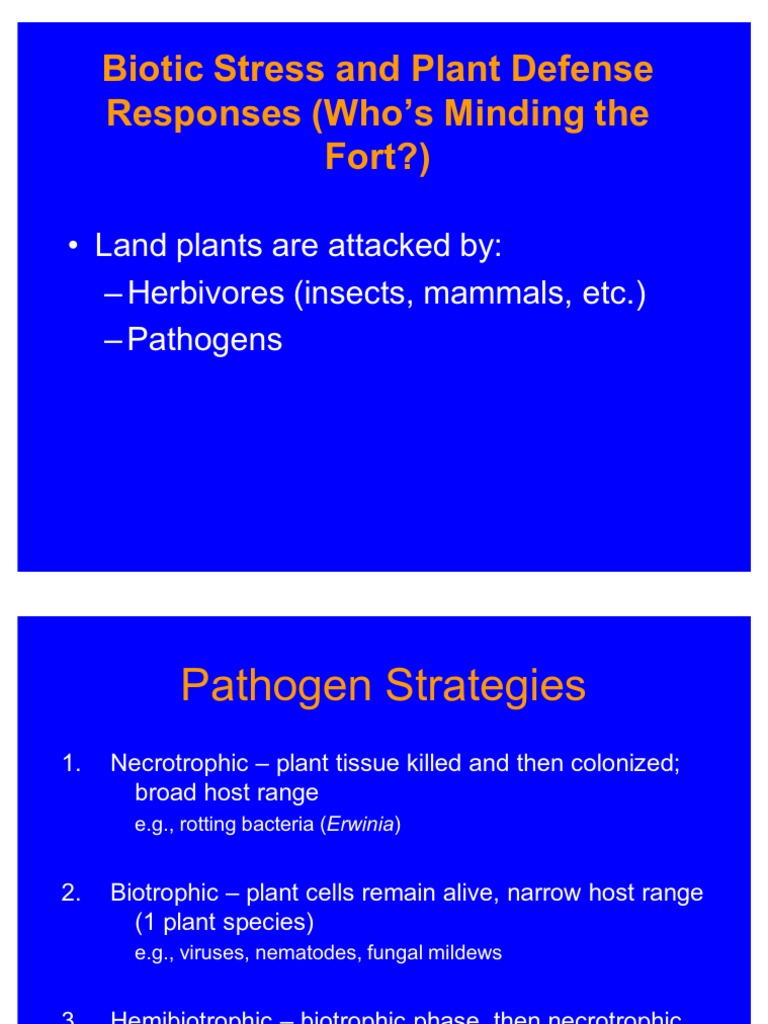 Land Plants Are Attacked By: Herbivores (Insects, Mammals, Etc ...