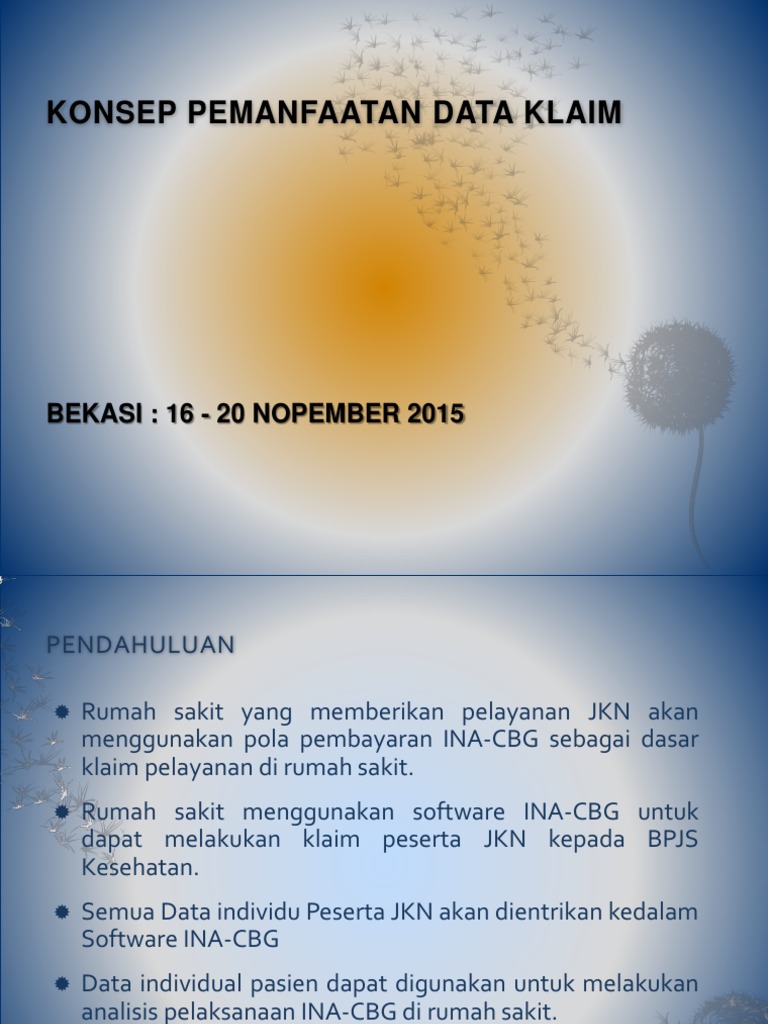 Konsep Pemanfaatan Data Klaim | PDF
