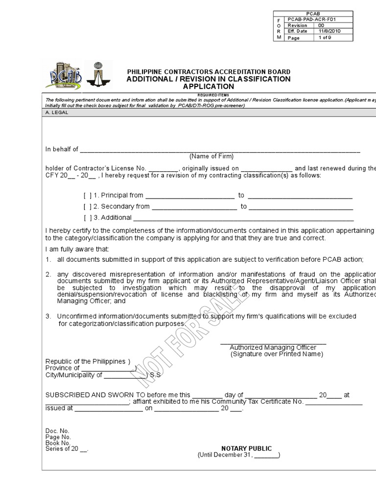 Additional-Revision in Classification | PDF | Affidavit | Identity Document
