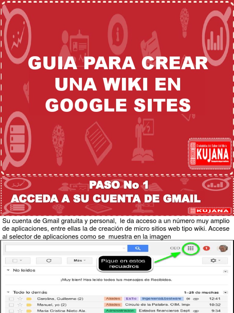 Guia para Crear Una Wiki en Google Sites | PDF | Wiki | Sitios web