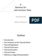 Thyroid Function Ordering Algorithm | PDF | Thyroid | Glands