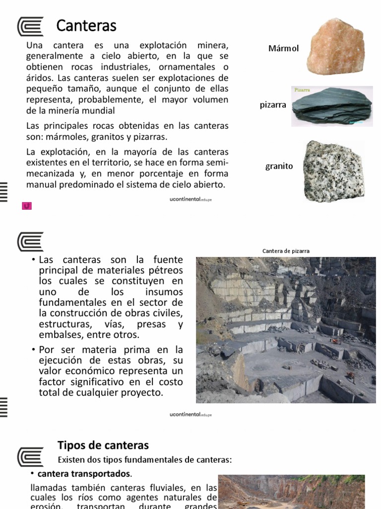 Canteras | Cantera | Roca (geología)