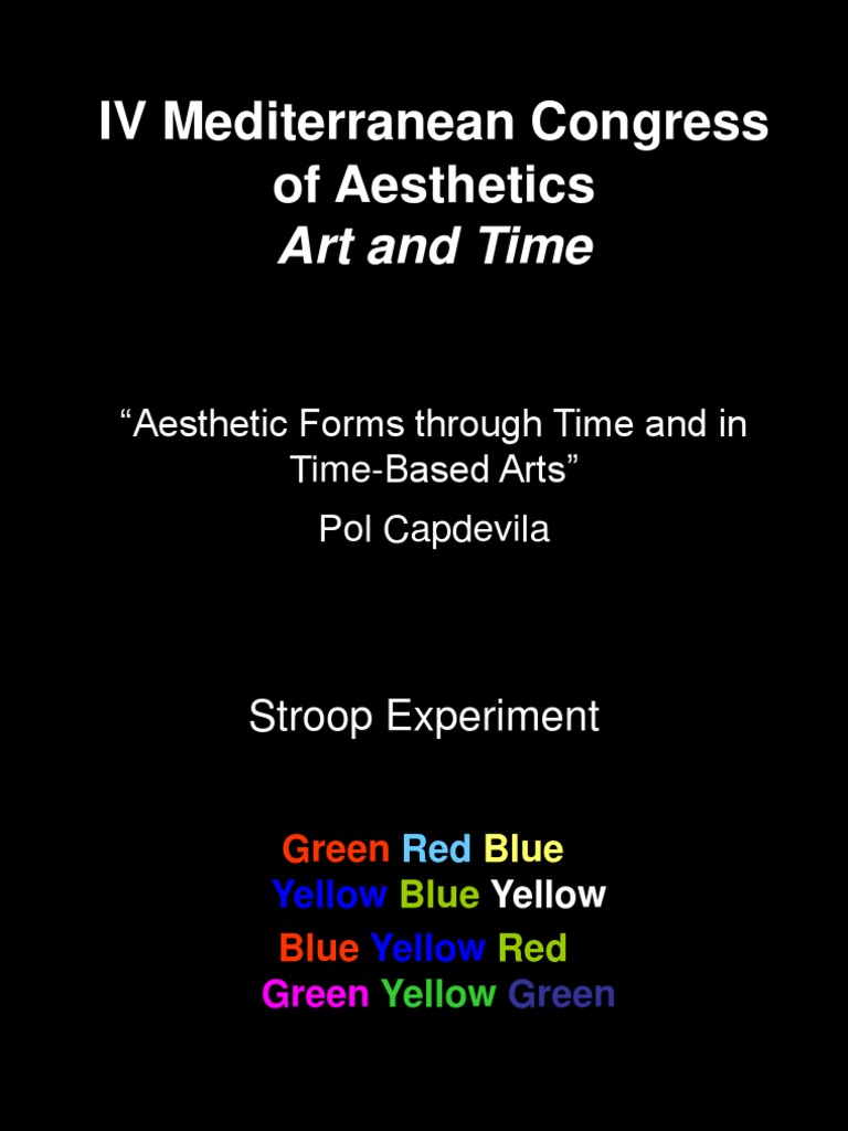 Aesthetic Forms in Time-Based Arts | PDF | Art Media