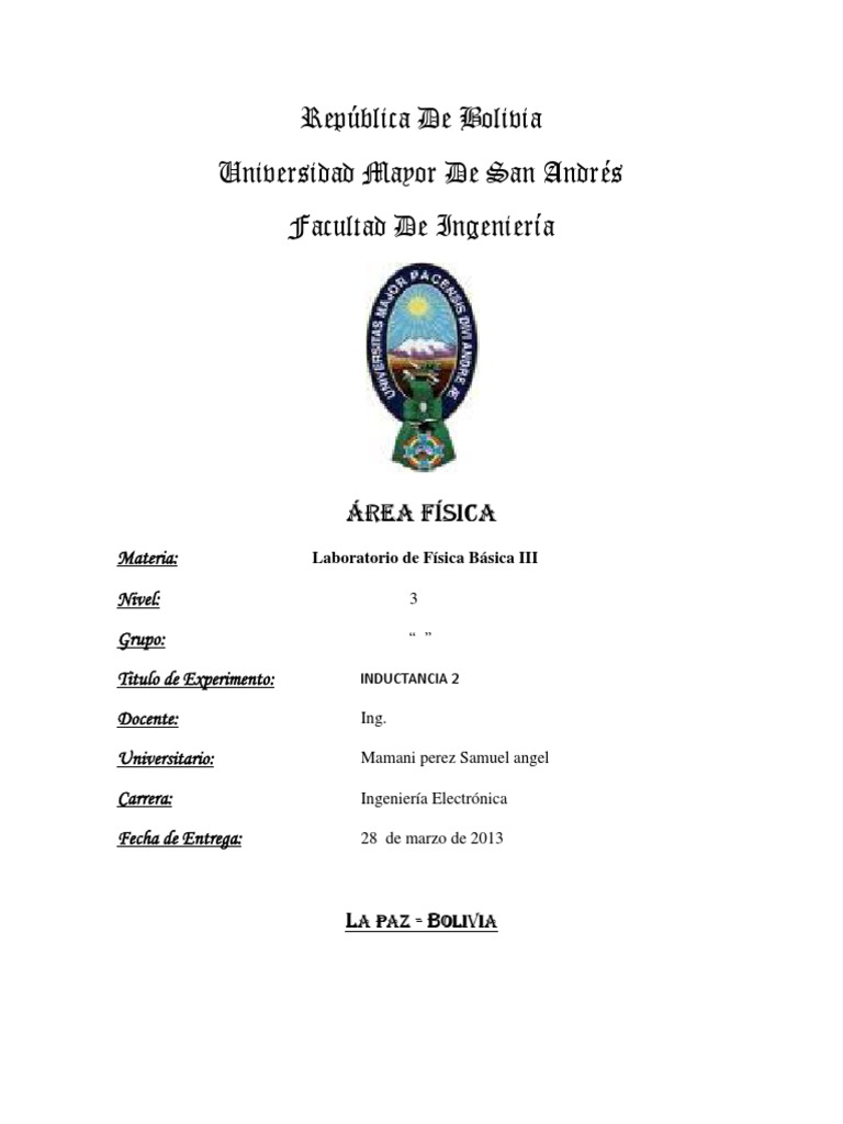 Caratula Informe | PDF