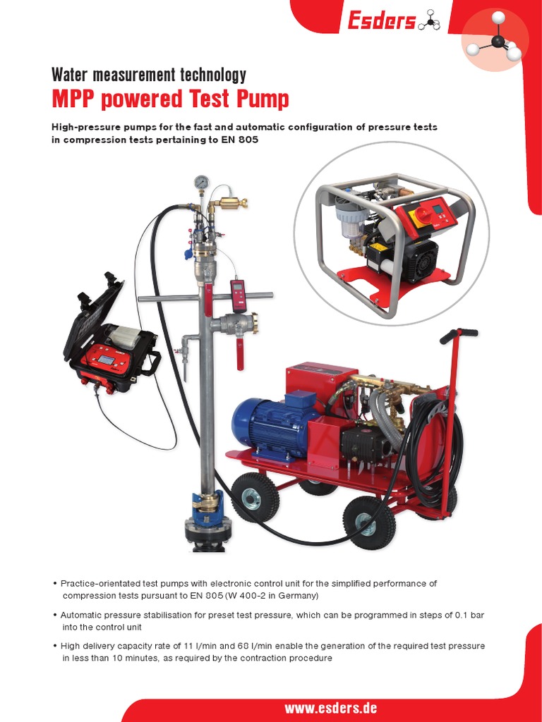 High-Pressure Test Pumps for Pipelines | PDF | Pipeline Transport | Pump