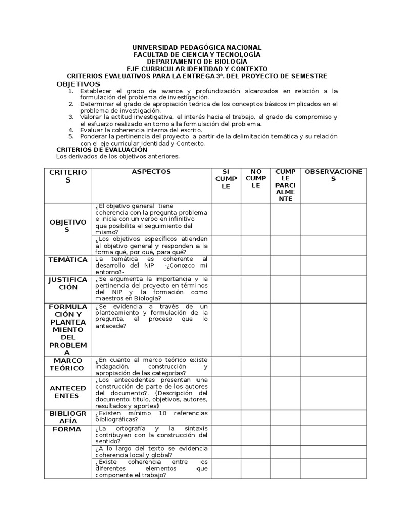 Formato de Revision Entrega 3° | PDF | Bibliografía | Evaluación