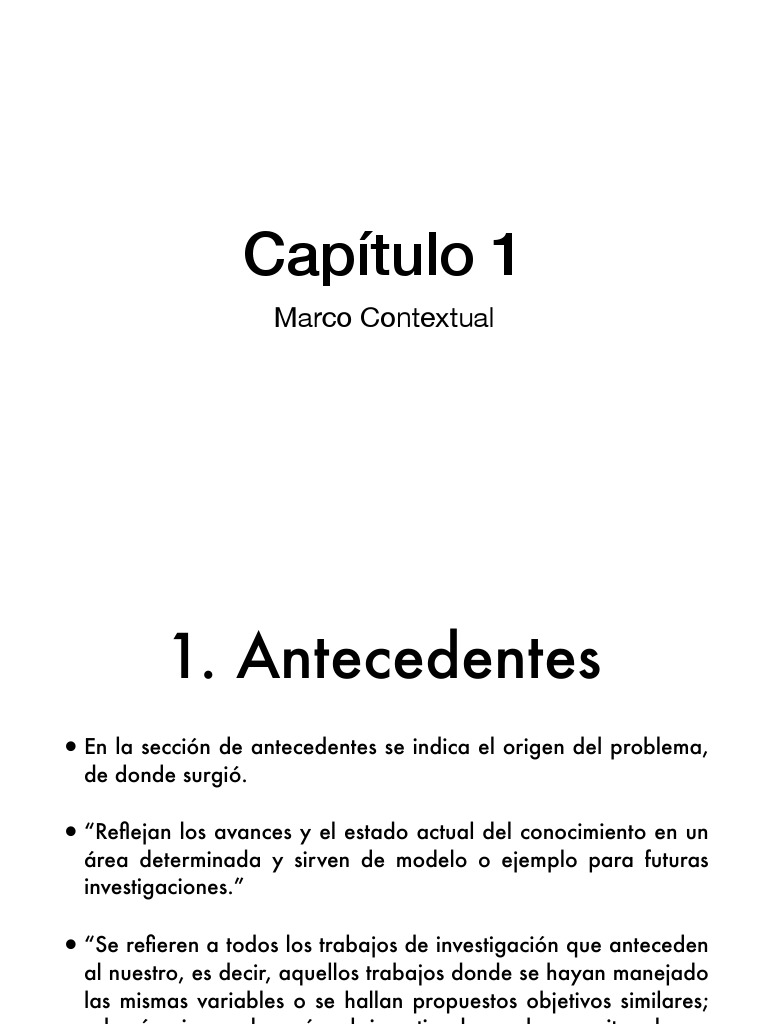 Sesión 5. Marco Contextual PDF | PDF | Teoría | Conocimiento