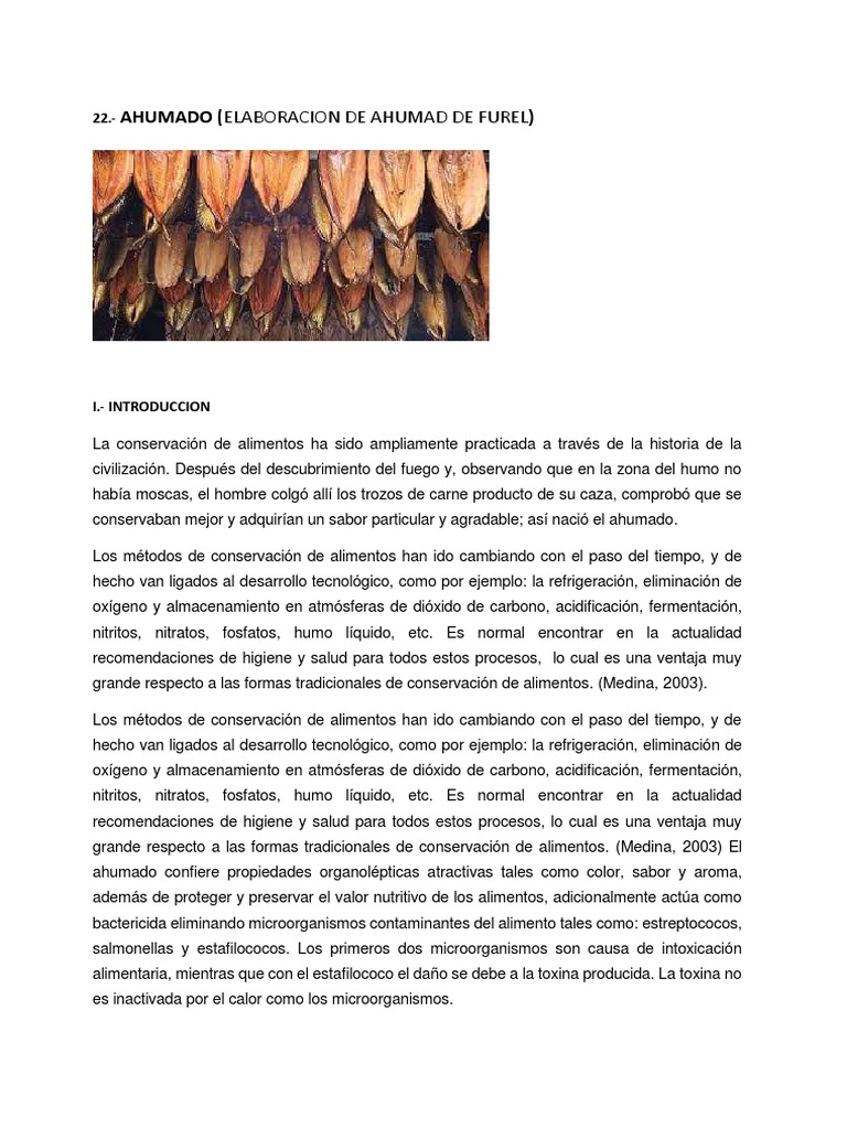 Proceso de Ahumado de Furel: Técnicas y Beneficios | PDF | Química ...