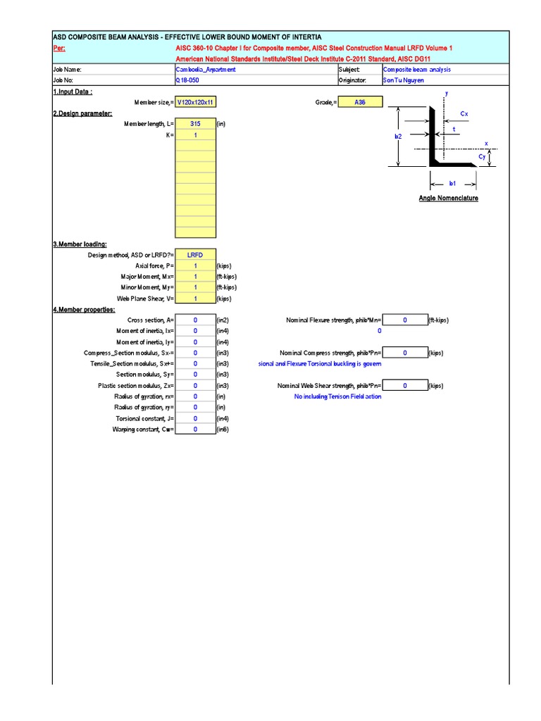 Angle | PDF | Beam (Structure) | Building Engineering