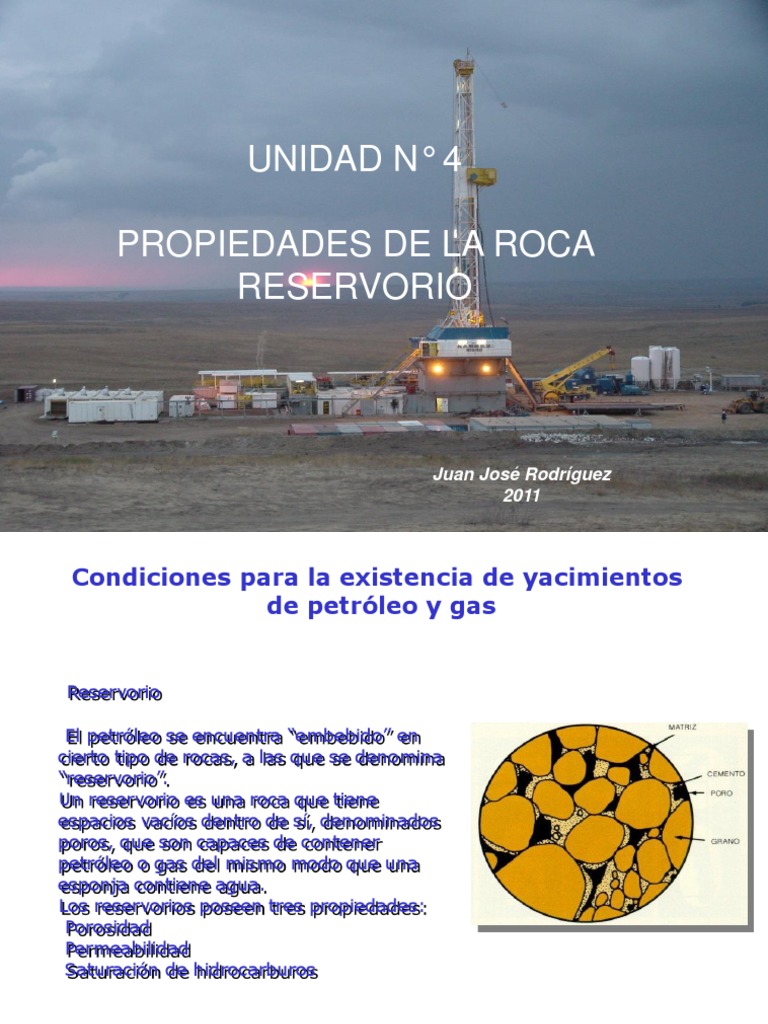 Propiedades de las Rocas Reservorio | PDF | Permeabilidad (Ciencias de ...