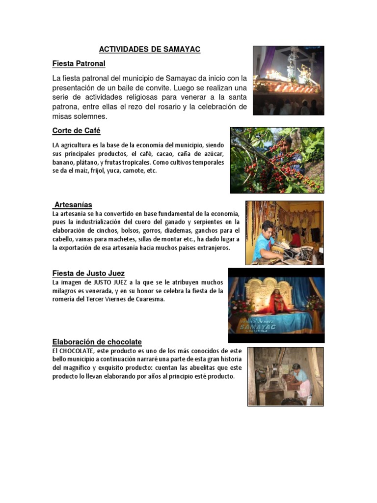 Actividades de La Fiesta Patronal de Samayac | PDF