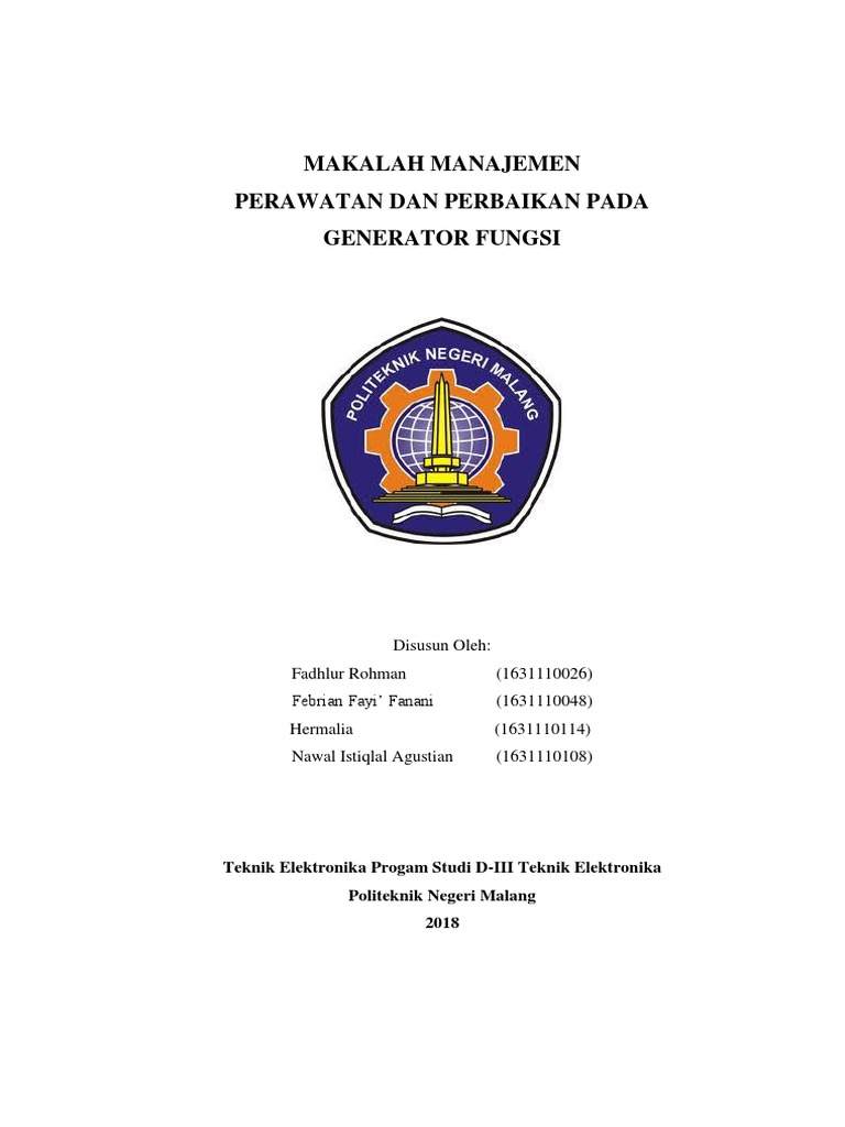 Makalah Generator Fungsi | PDF