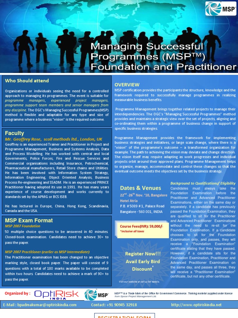 Managing Successful Programme (MSP) | PDF | Strategic Management | Test ...