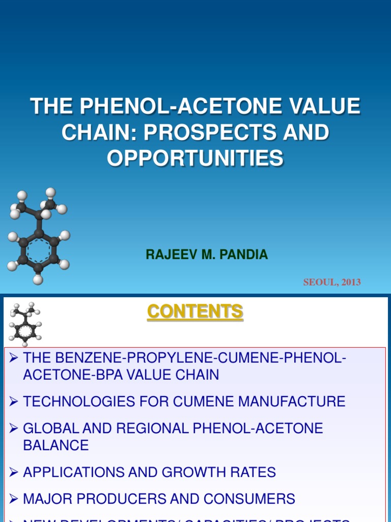 Fenol y Acetona Prospectos y Oportunidades PDF | PDF | Catalysis | Benzene