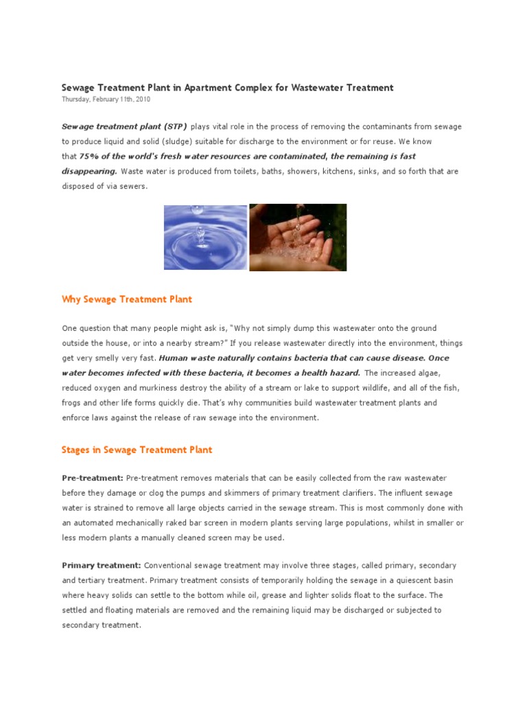STP Detail Design | PDF | Sewage Treatment | Wastewater