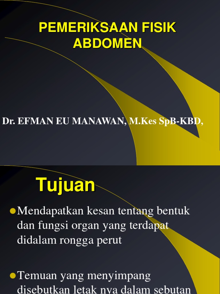 Pemeriksaan Fisik Abdomen | PDF