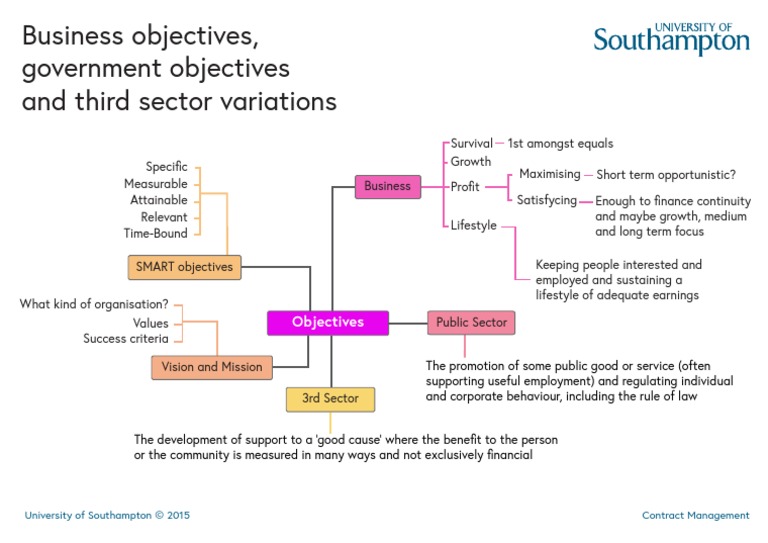 Business Objectives, Government Objectives and Third Sector Variations ...