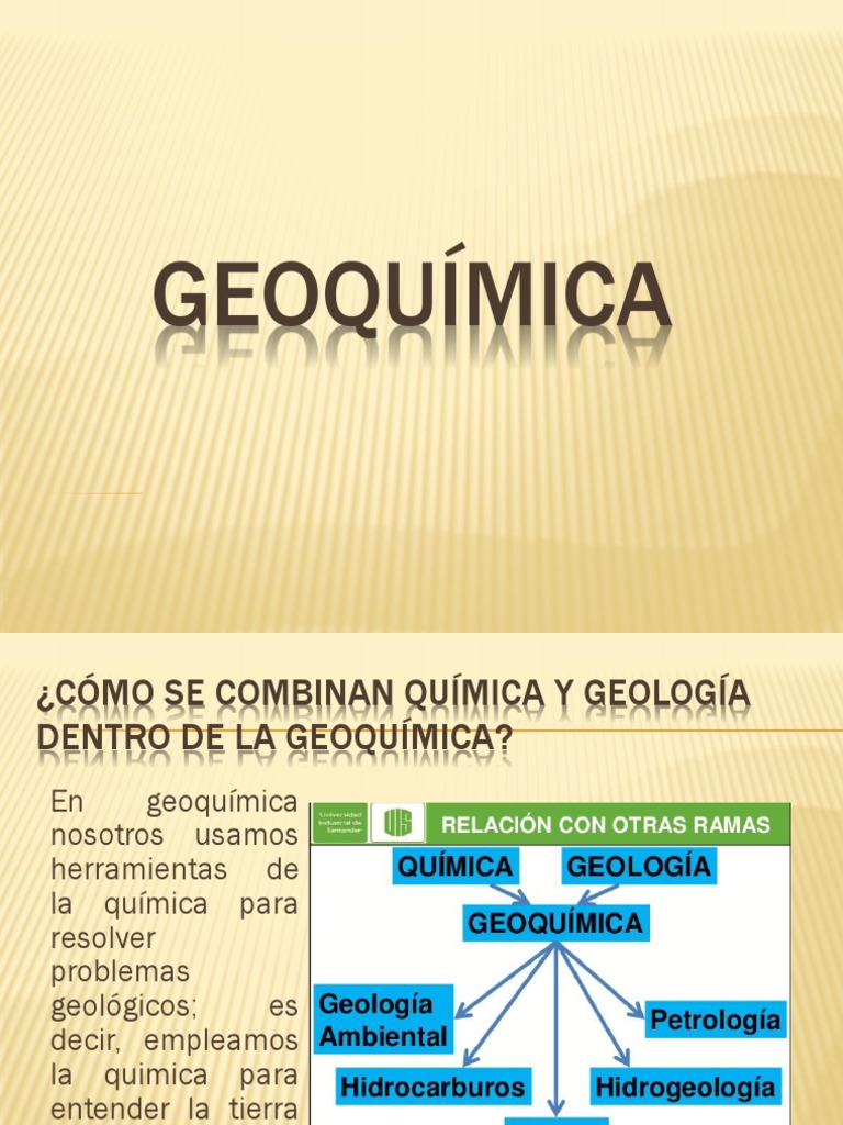 GEOQUÍMICA | PDF | Ciencia y matemáticas