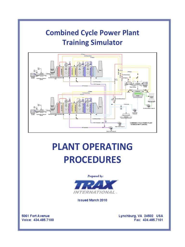 CCPP Plant Operating Procedures PDF | PDF | Power Station | Pump