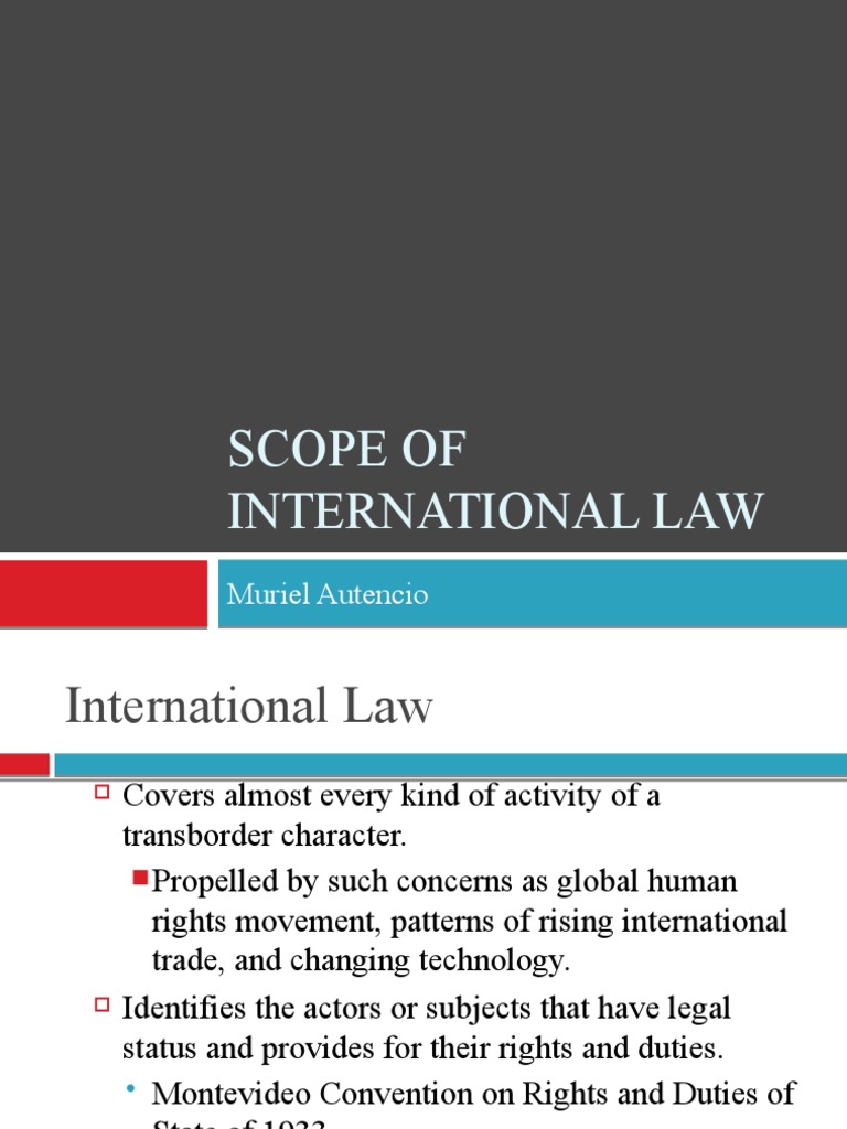 Scope of International Law | PDF | Human Rights | European Union
