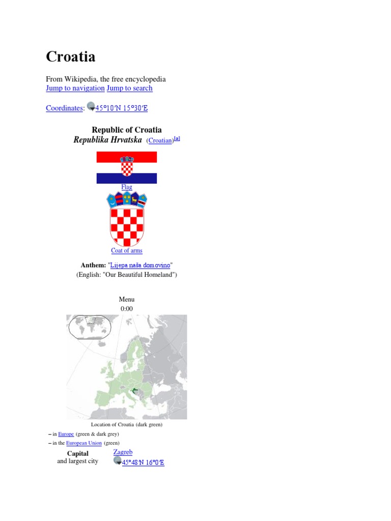 Croatia History 1 | PDF | Croatia | Europe Travel