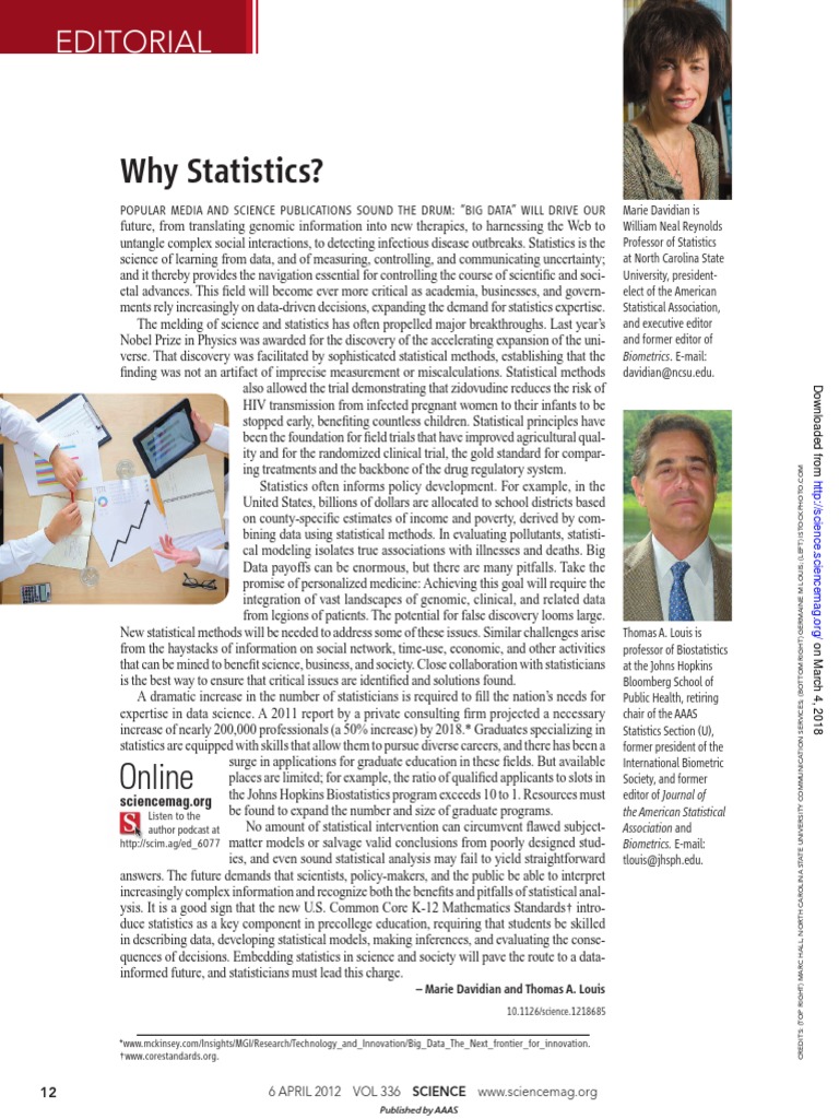 Why Statistics | PDF | Biostatistics | Statistics