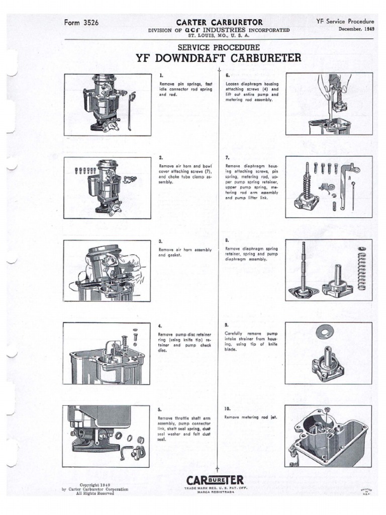 Carter Yf Service Manual | PDF