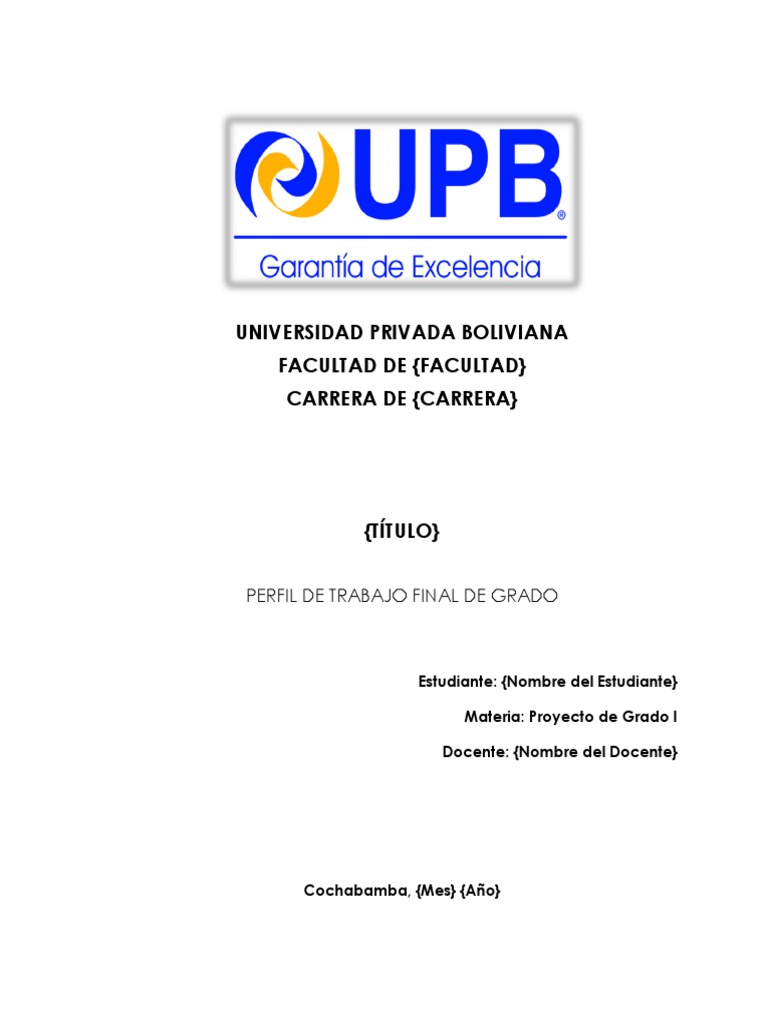 Caratula UPB | PDF