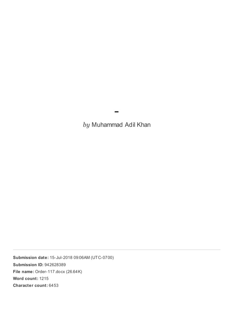Document Submission Report Summary | PDF