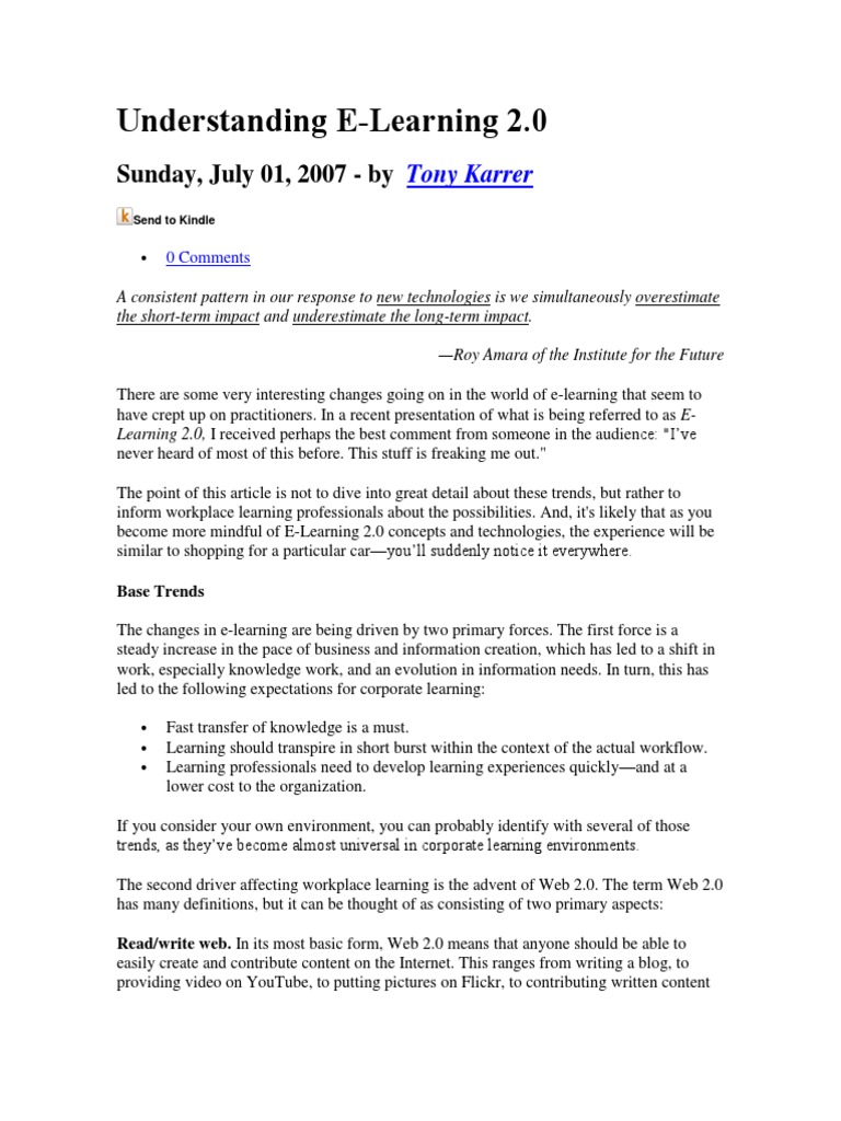 Understanding E-Learning 2.0: Sunday, July 01, 2007 - by | PDF ...