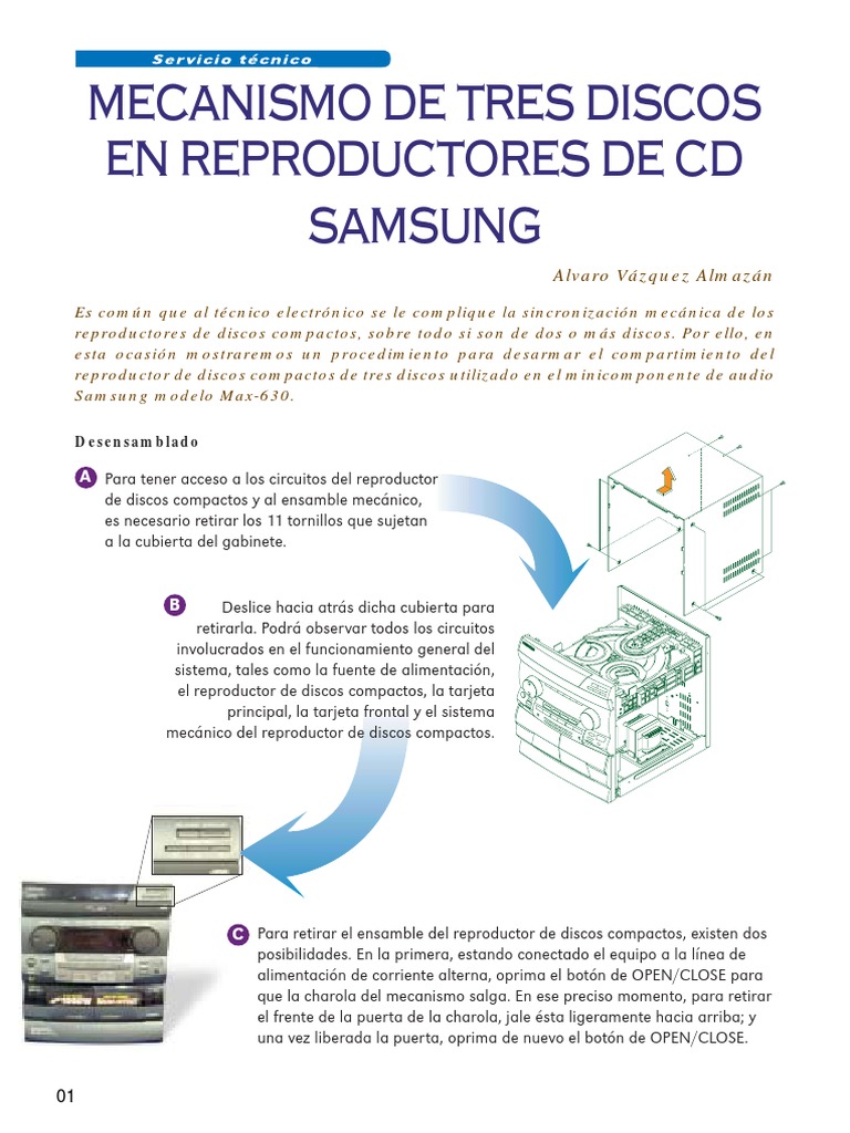 Mecanismo 3cds Samsung | PDF | Disco compacto | Science