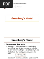 Greenshield's and Greenberg's Model | Equations | Traffic