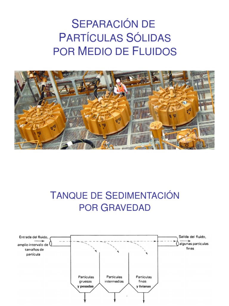 Métodos de Separación de Sólidos por Fluidos | PDF