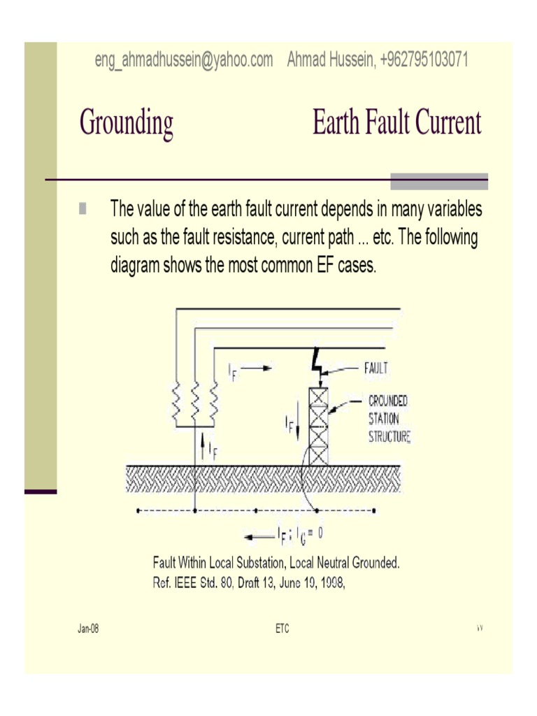 Ground Fault Current and Split Factor Analysis | PDF | Electrical ...
